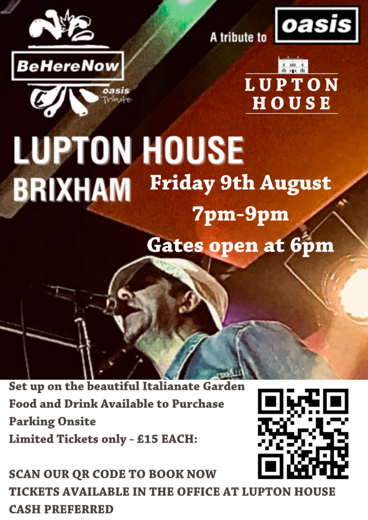 Be Here Now - Oasis Tribute **NOW SOLD OUT** - Lupton House Devon