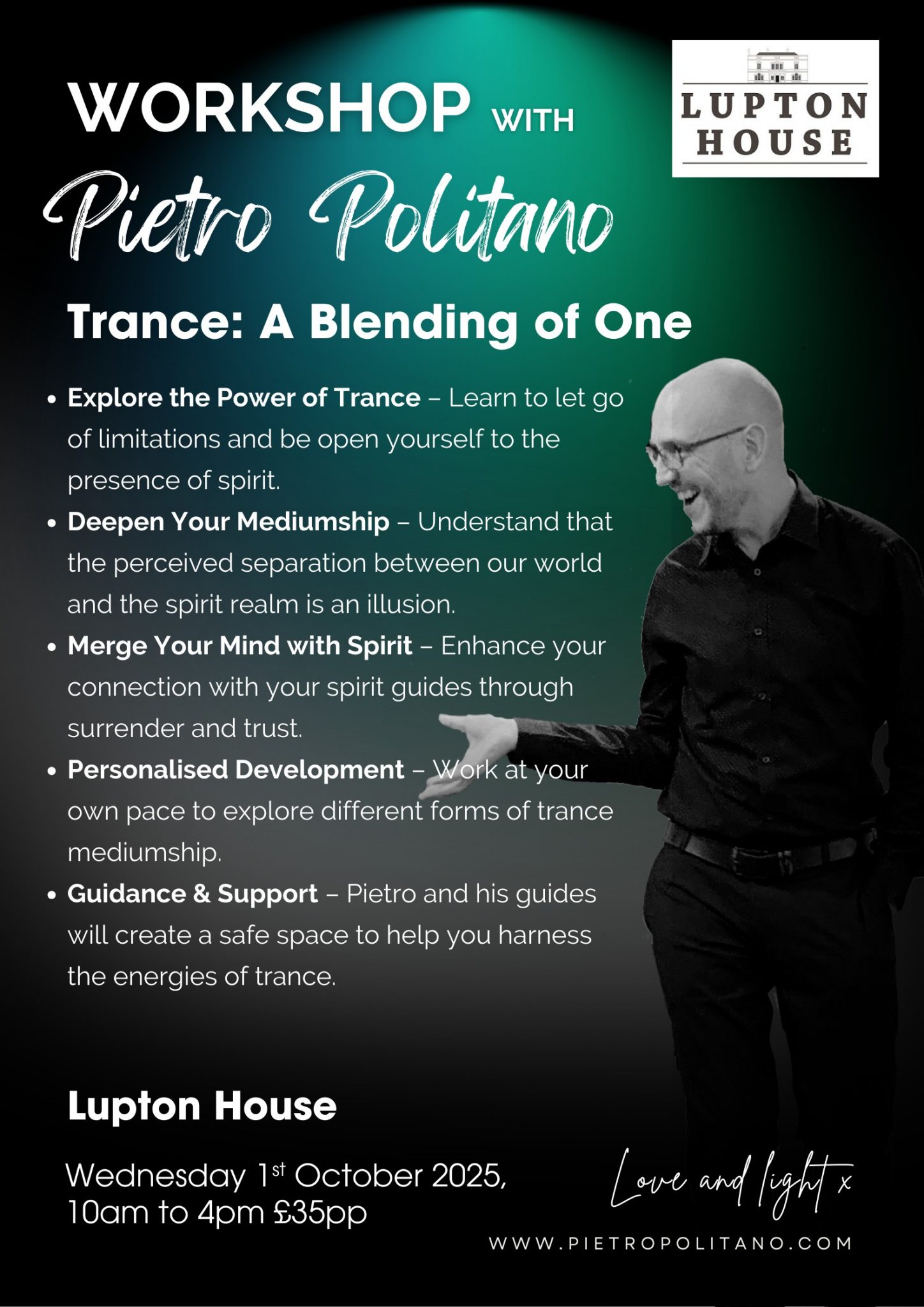 Trance - A Blending of One with Pietro Politano - Lupton House Devon