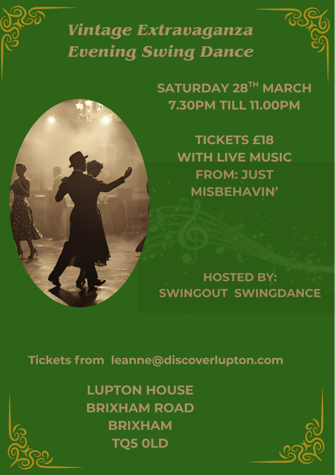 Evening Swing Dance at Lupton House - Lupton House Devon